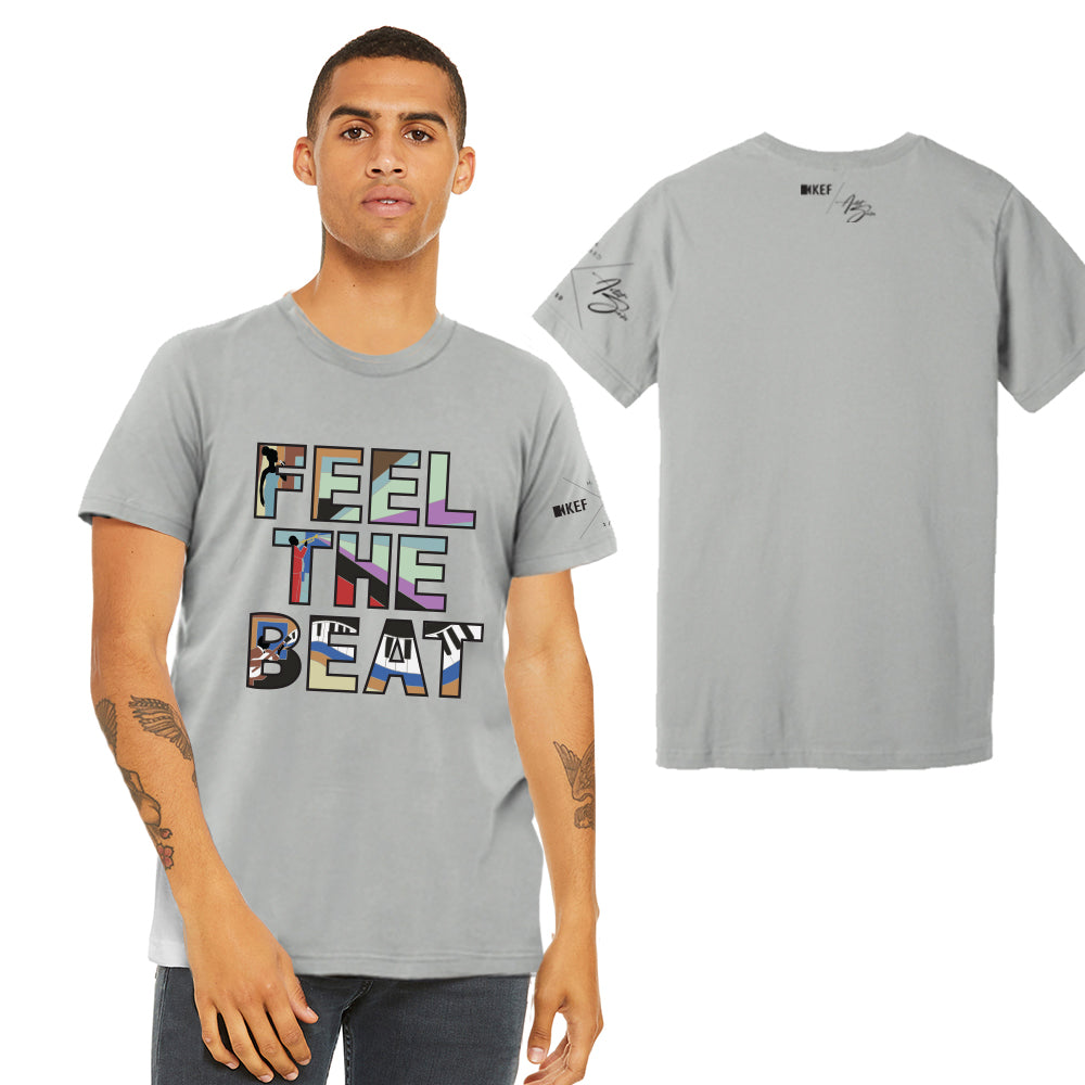 Feel The Beat T-Shirt - Silver – KEF Branded Merchandise
