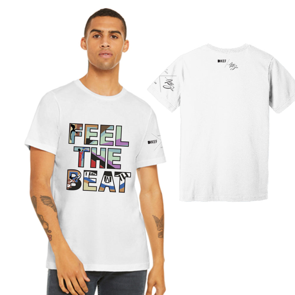Feel The Beat T-Shirt - White – KEF Branded Merchandise